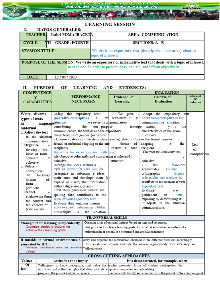 Expository Text Writing Session Guide | PDF | Narrative | Information