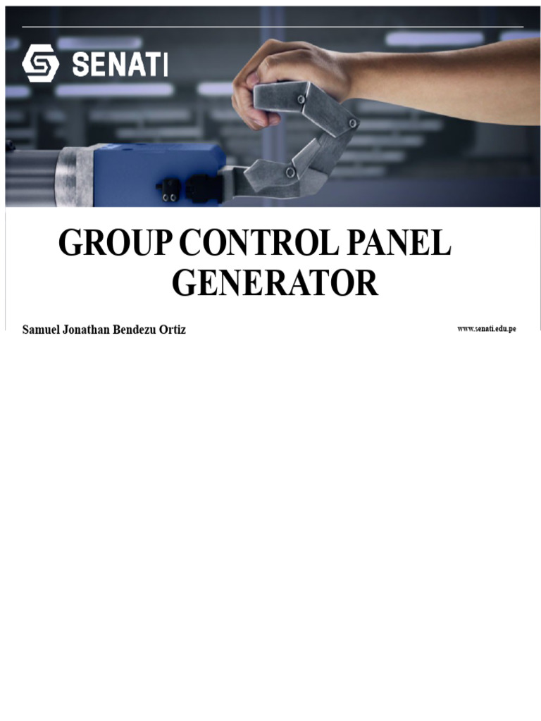 Generator Control Panel Overview | PDF | Electric Generator ...