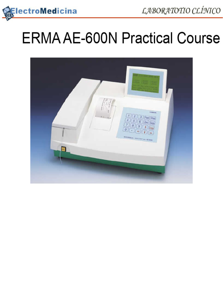ERMA AE-600N Practical Course | PDF | Analog To Digital Converter ...