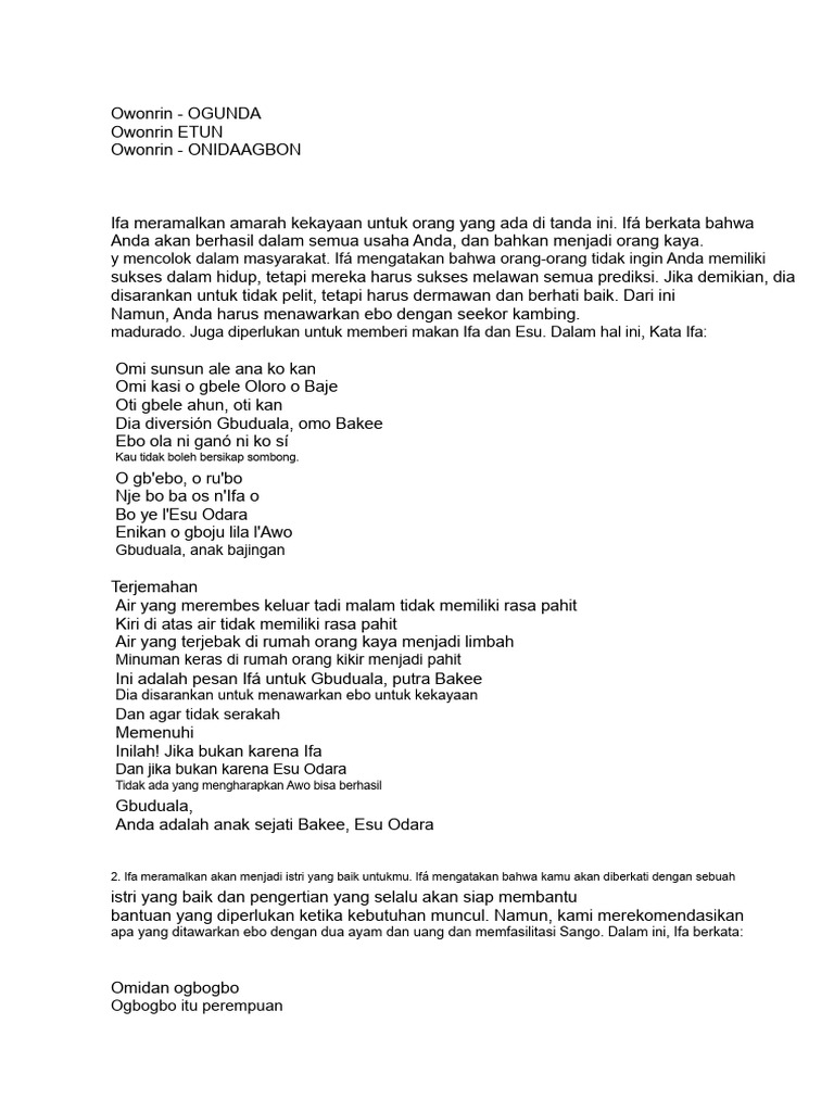 9 Owonrin Ogunda Inggris | PDF