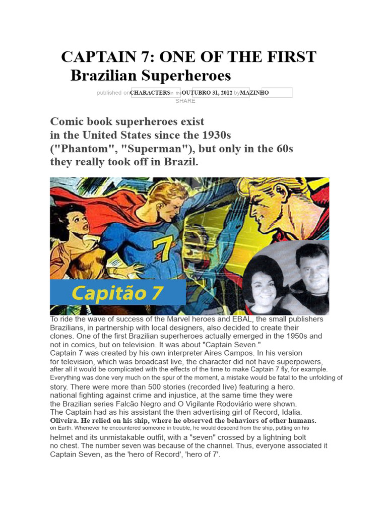 Captain 7 | PDF | Superheroes | Comics