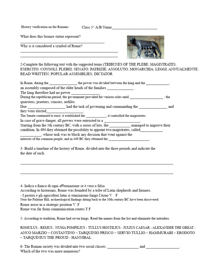 Roman History Verification Guide | PDF | Ancient Rome | Ancient Roman ...