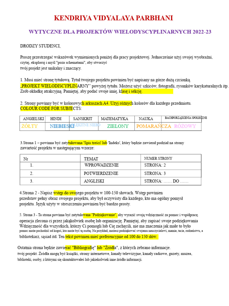 PBN Klasa VI-VIII MDP 2022-23 | PDF