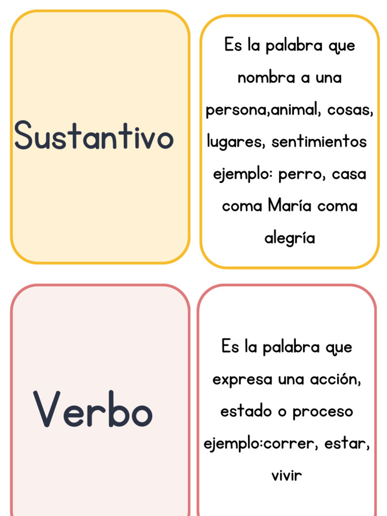 Tarjetas Educativas Memorama de Verbos Colorido - 20250918 - 183655 ...