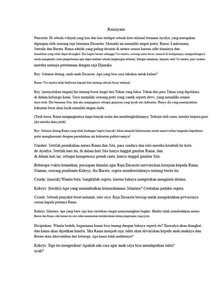 Ramayana Naskah | PDF