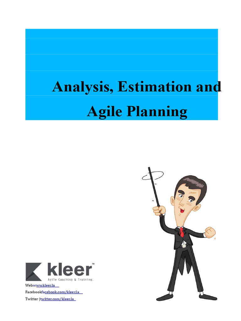 Analysis, Estimation, and Agile Planning | PDF | Scrum (Software ...