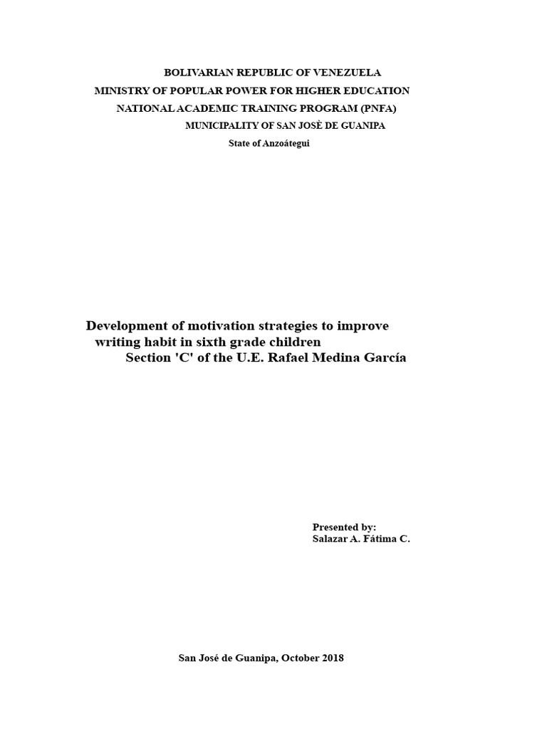 Work Writing Fatima PNFA | PDF | Teachers | Learning