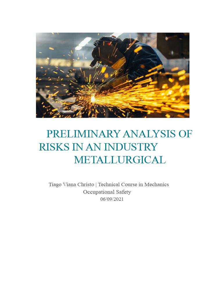 Metallurgical Industry Risk Analysis | PDF | Electrical Wiring ...