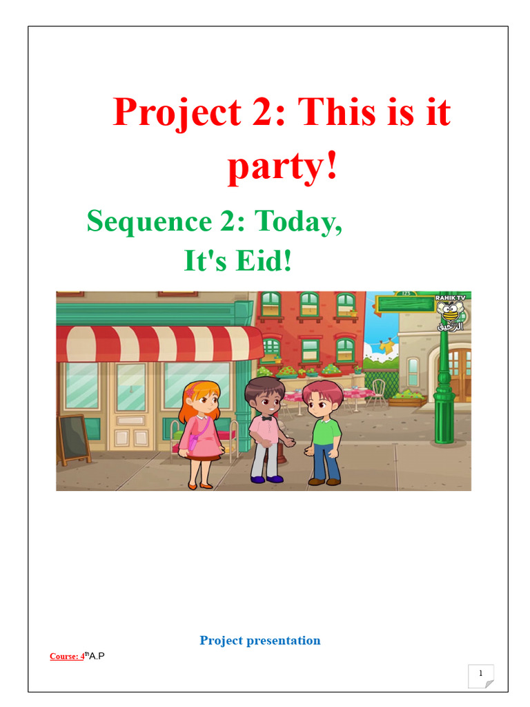 Eid Celebration Project Overview | PDF | Learning | Teachers