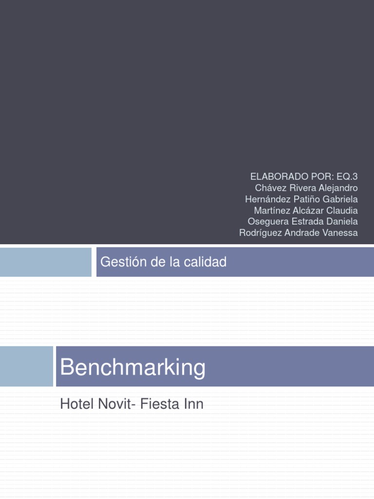 BENCHMARKING | PDF | Hotel | Benchmarking