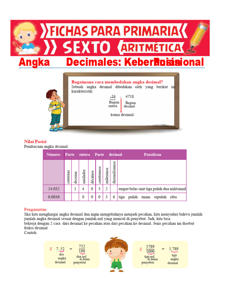 Panduan Angka Desimal dan Pecahan | PDF