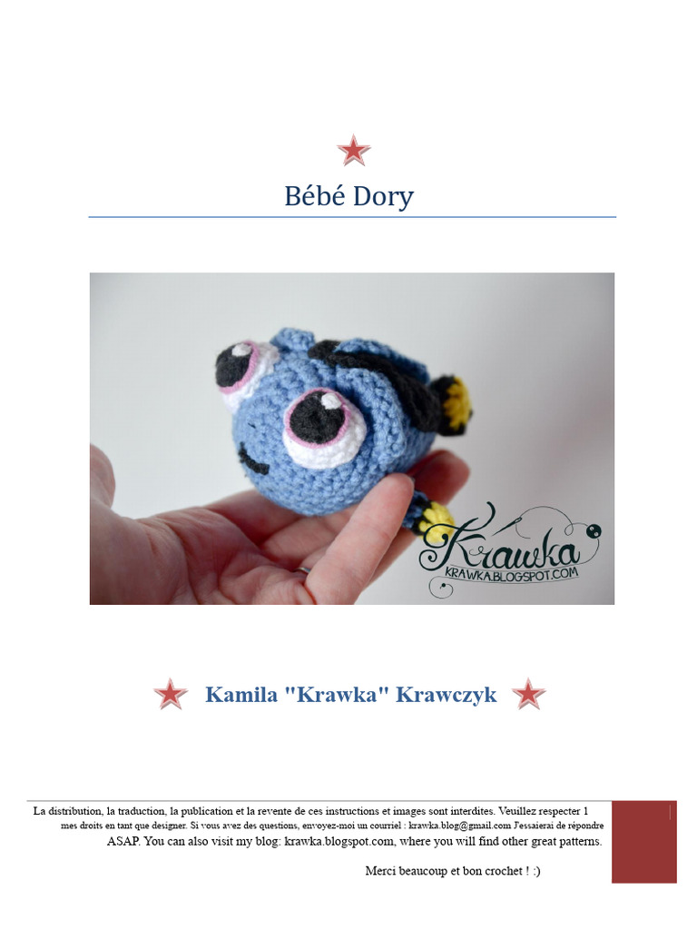 Modèle Au Crochet de Bébé Dory Par Krawka | PDF
