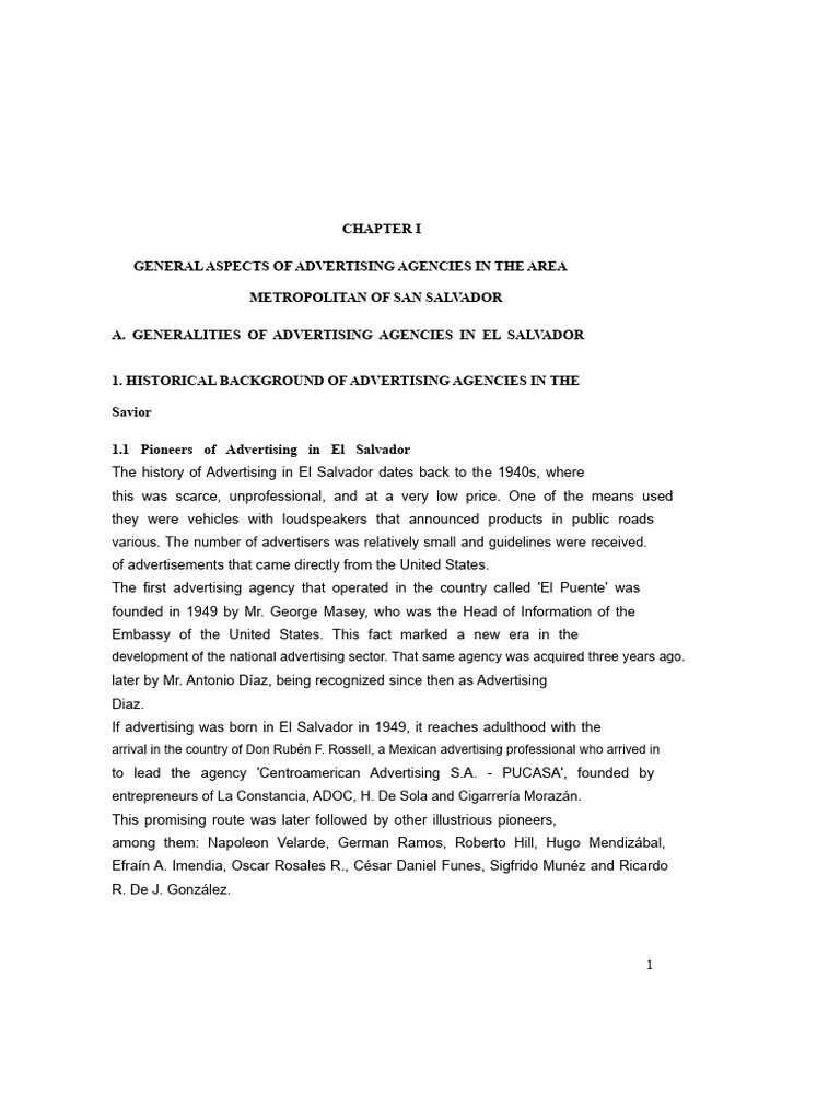 History of Advertising Agencies | PDF | Advertising | Gross Domestic ...