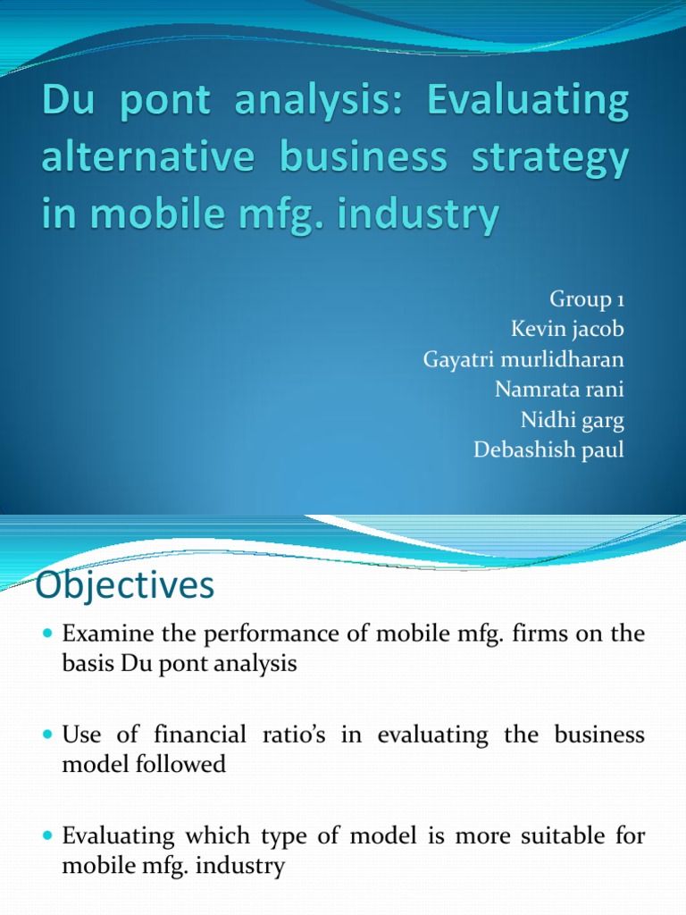 Du Pont Analysis | PDF | Revenue | Equity (Finance)