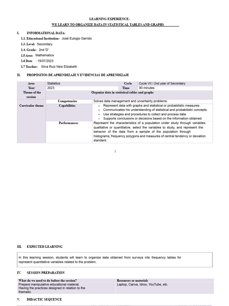 Learning Session - STATISTICS | PDF | Statistics | Quantitative Research