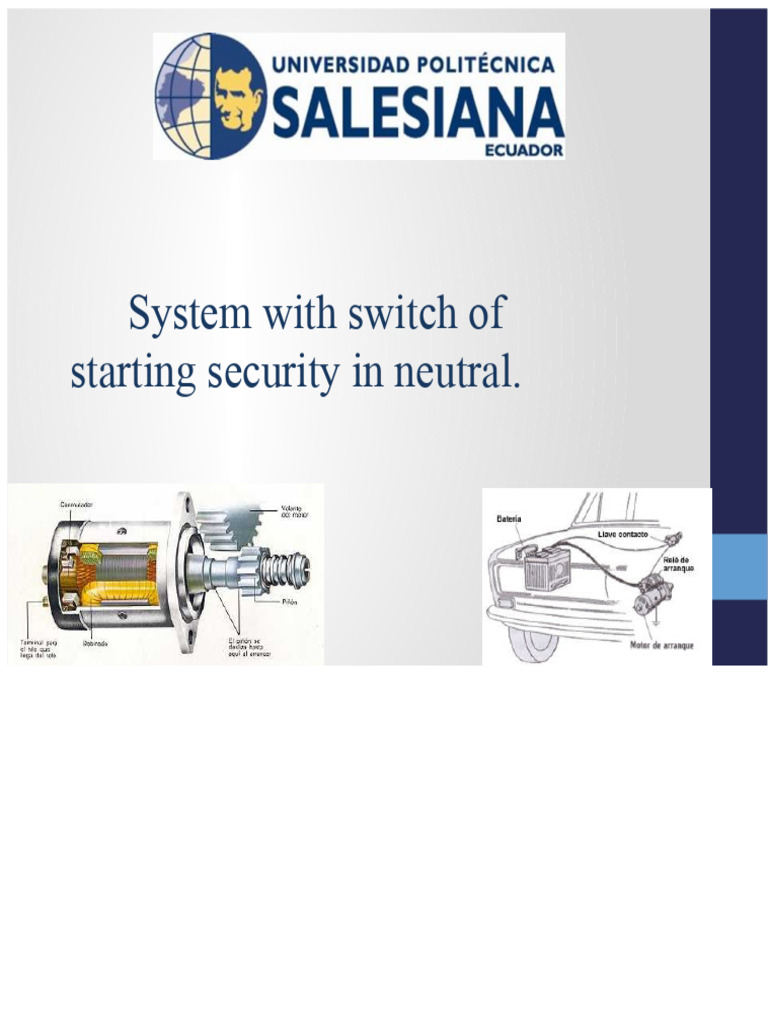 Systems With Start in Neutral Safety Switch | PDF | Switch | Clutch