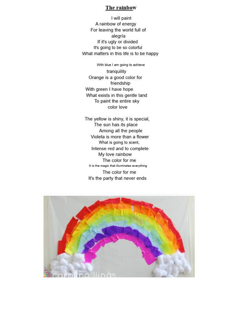 The Rainbow Song | PDF