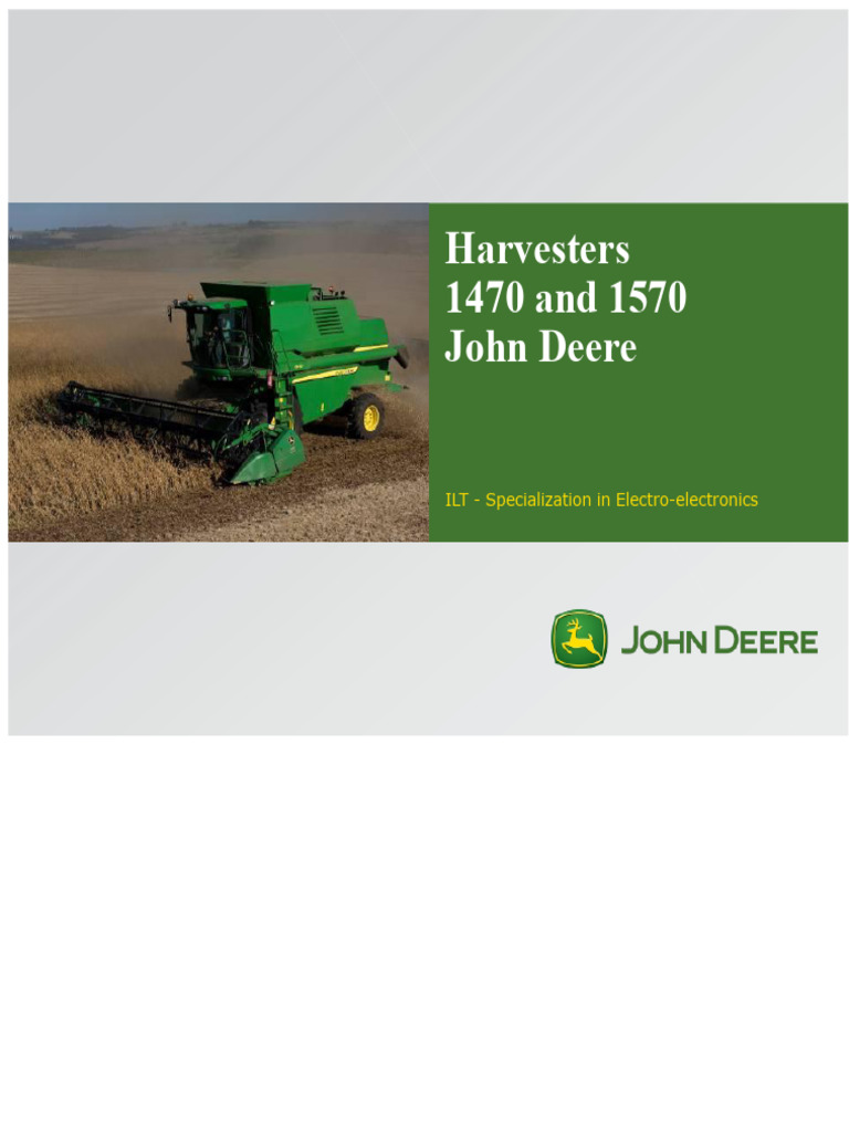 John Deere 1470 1570 Electronic Specialization | PDF | Manufactured ...