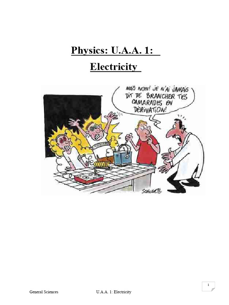 SG Physics UAA1 Electricity | PDF | Electric Current | Voltage