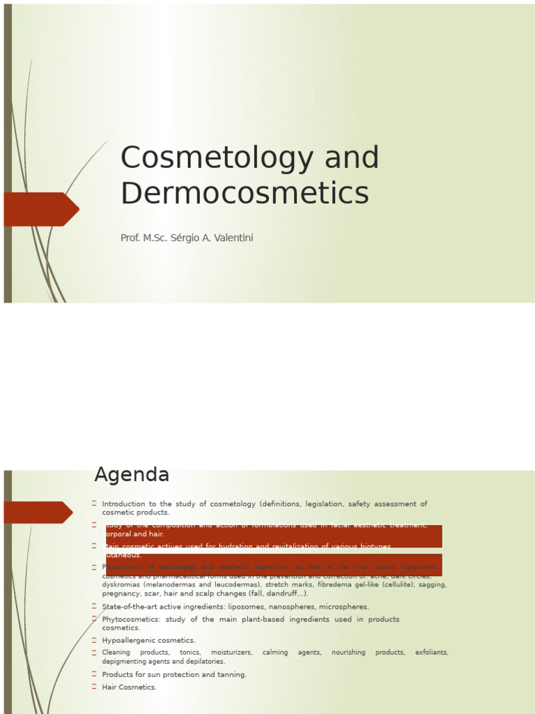 Cosmetology and Dermocosmetics I | PDF | Cosmetics | Shampoo