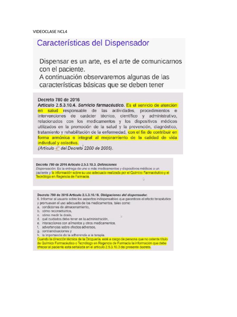 Notas Dispensar | PDF