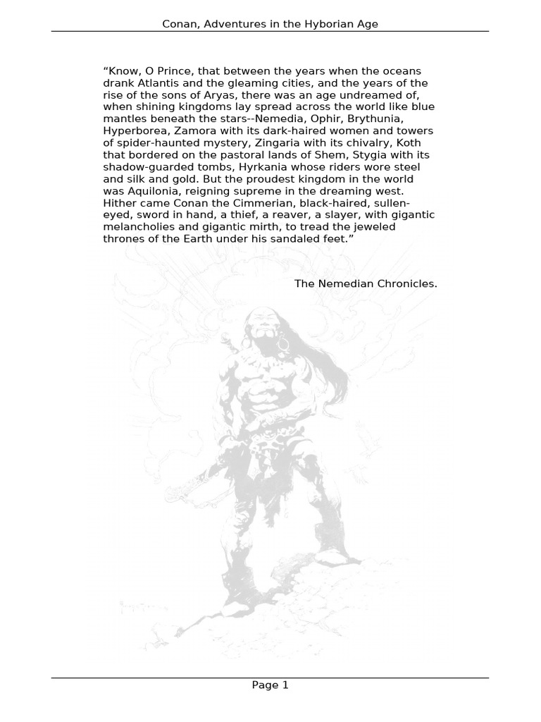 BaSIC Conan Eng | PDF | Conan The Barbarian