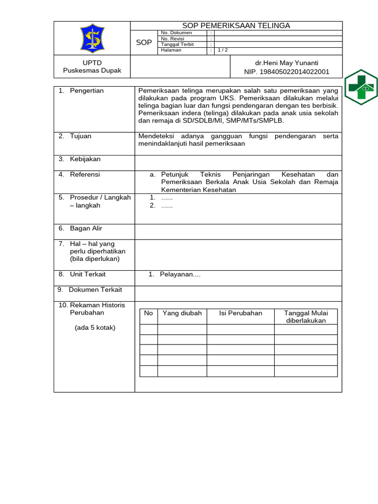 Format Sop 2024 | PDF