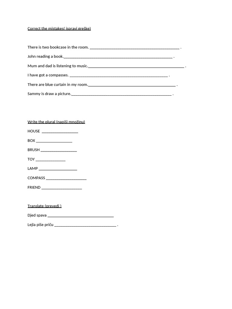 5 Razred-Vjezba | PDF