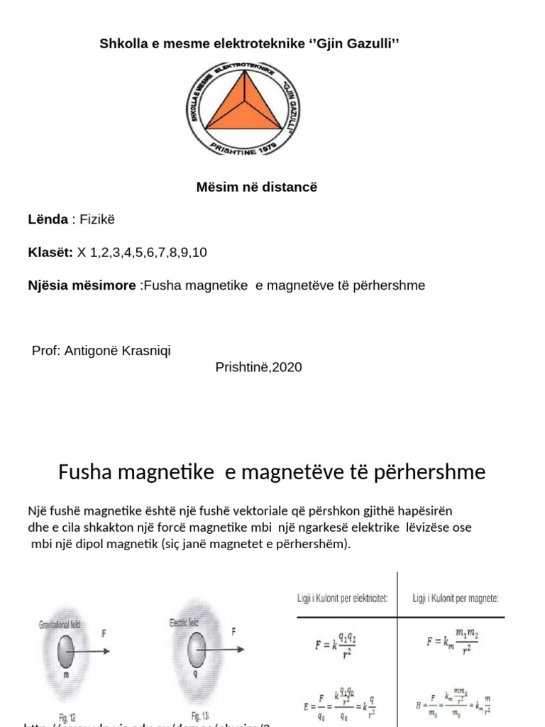Fusha Magnetike e Magneteve Te Perhershem | PDF