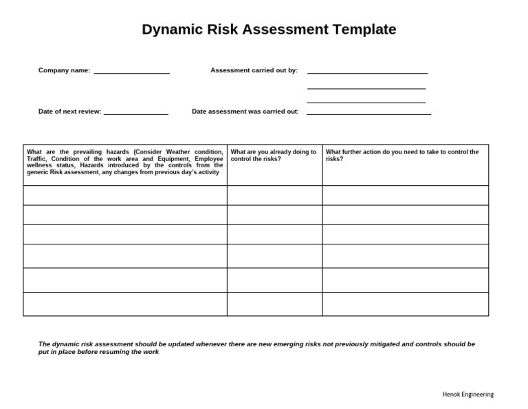 Dynamic Risk Assessement | PDF