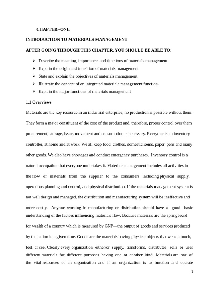 Introduction to Materials Management | PDF | Forecasting | Regression ...