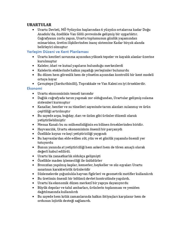 Urartular | PDF