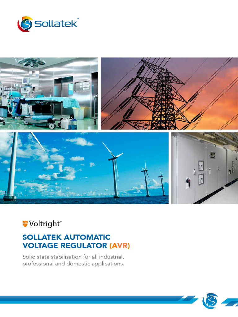 Sollatek AVR: Voltage Regulation Solutions | PDF | Light Emitting Diode ...