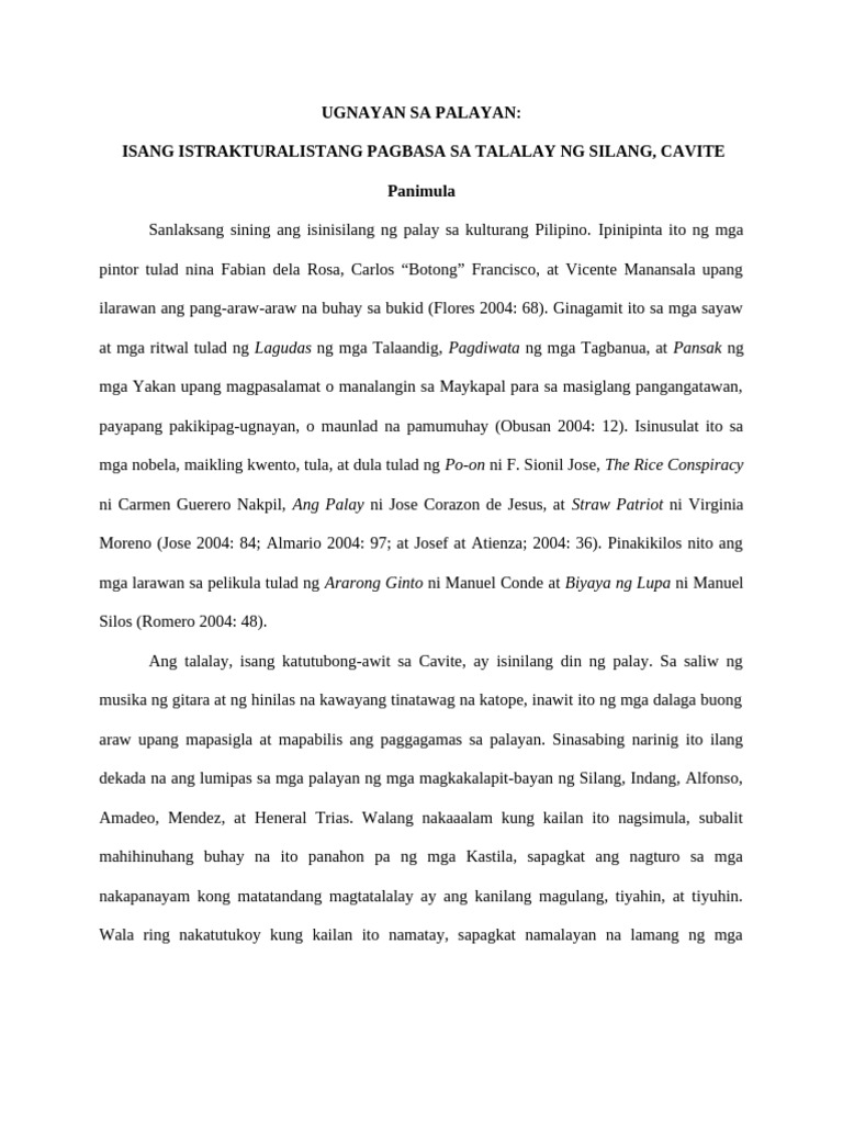 Ugnayan Sa Palayan | PDF