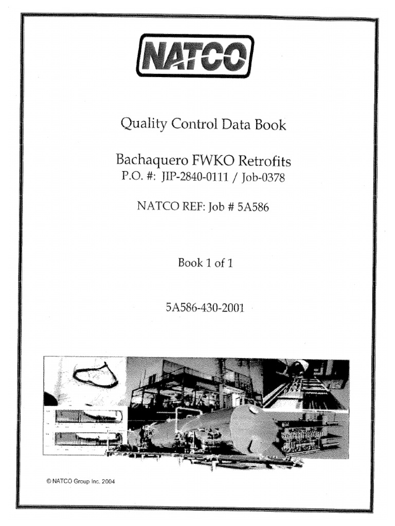 5A586 QC Data Book 1 | PDF