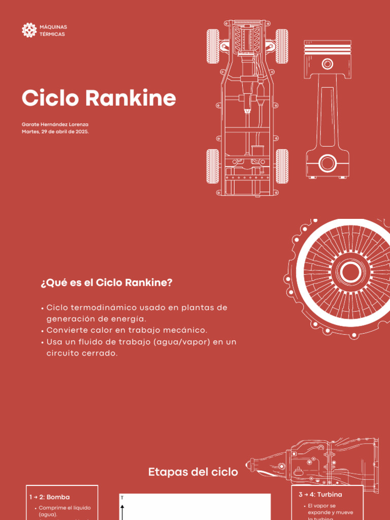 Ciclo Rankine: Generación de Energía Térmica | PDF | Vapor | Turbina