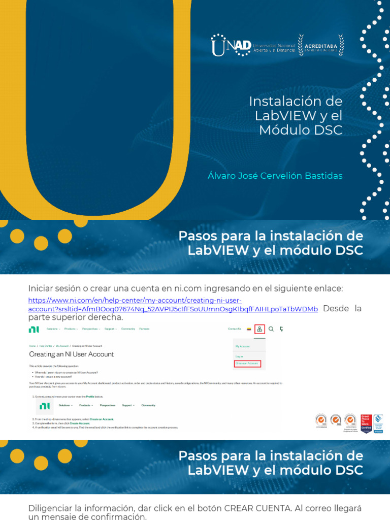 Guía de instalación de LabVIEW y DSC | PDF | Software | Informática