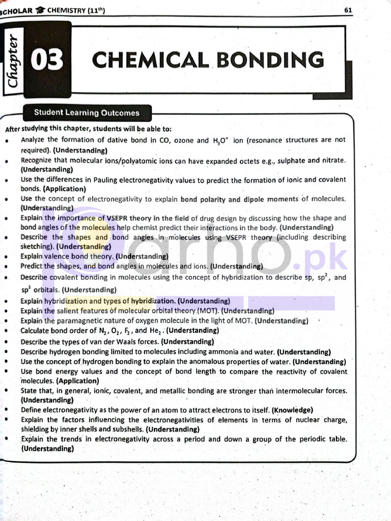 11th Class Chemistry Chapter 3 Notes | PDF