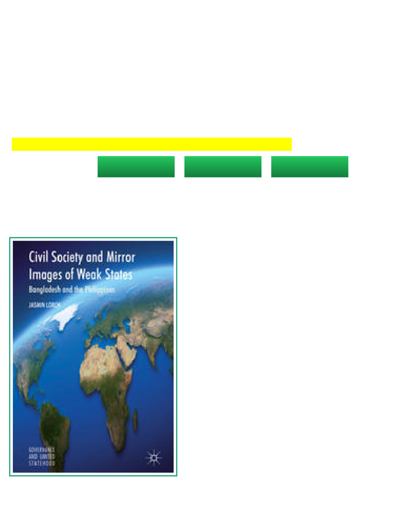 (Ebook) Civil Society and Mirror Images of Weak States: Bangladesh and ...