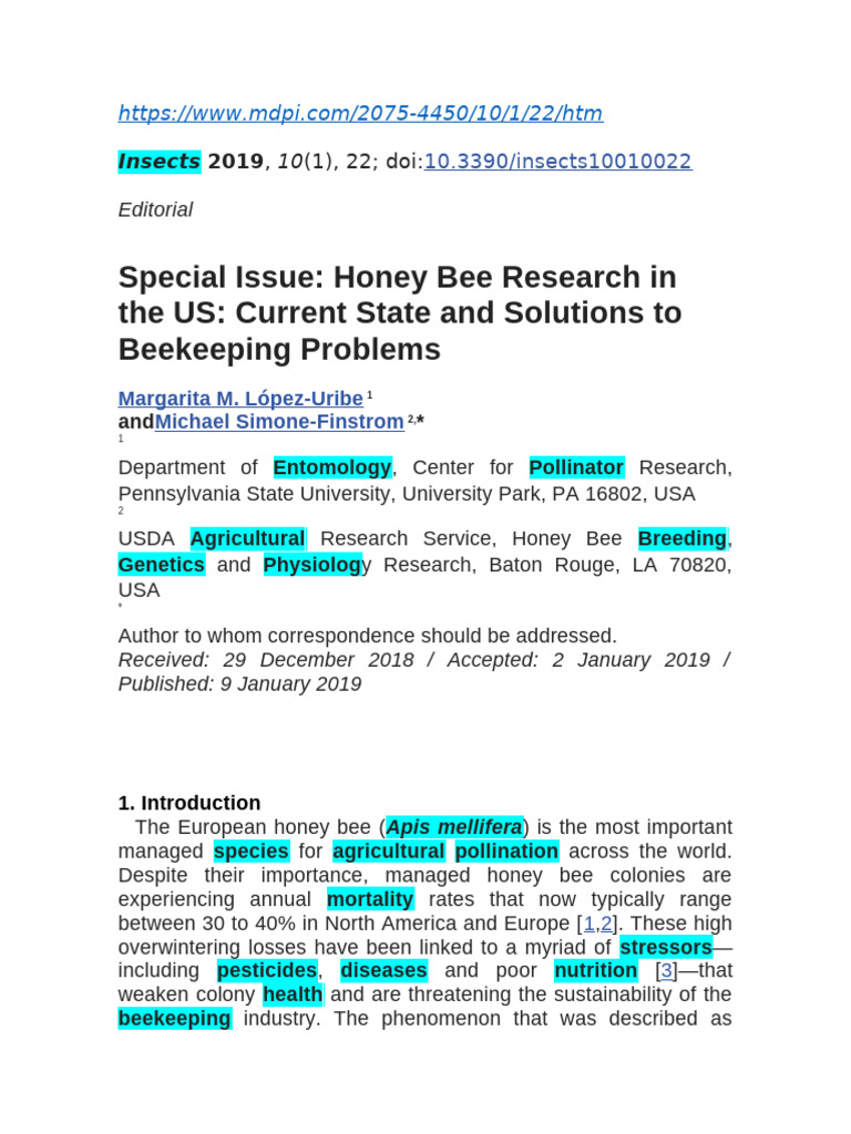 Honey Bee Research: Challenges & Solutions | PDF | Beekeeping | Honey Bee