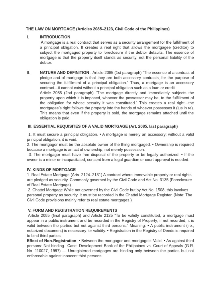Sales Differences Between Pledge and Mortgage | PDF | Mortgage Law ...