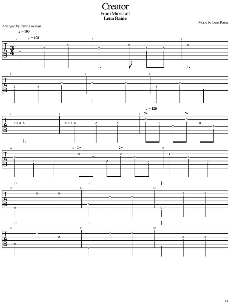 Creator Level 1 Only TABS | PDF