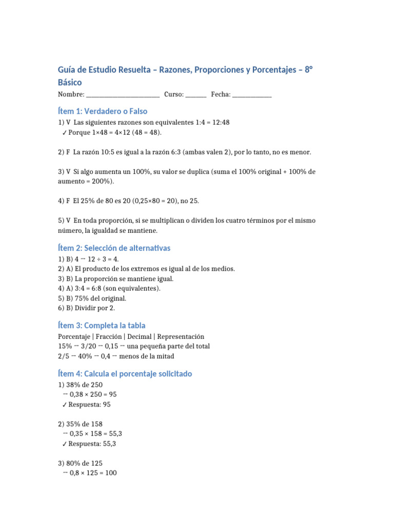 Guia_de_Estudio_Resuelta_Razones_Proporciones_Porcentajes 6 bASICO ...