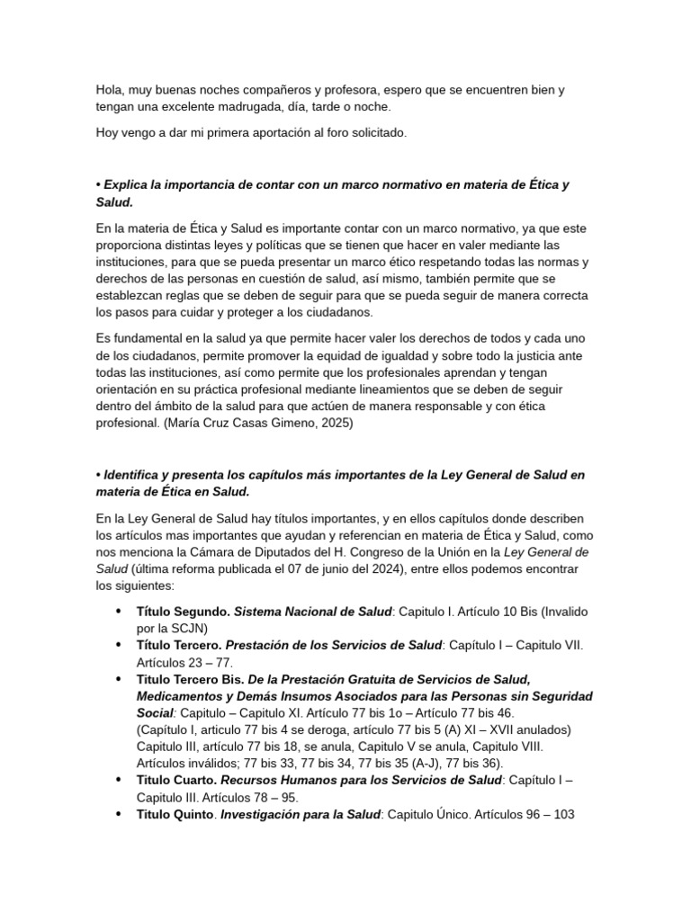 Foro U3 NESA | PDF | Bioética | Comportamiento