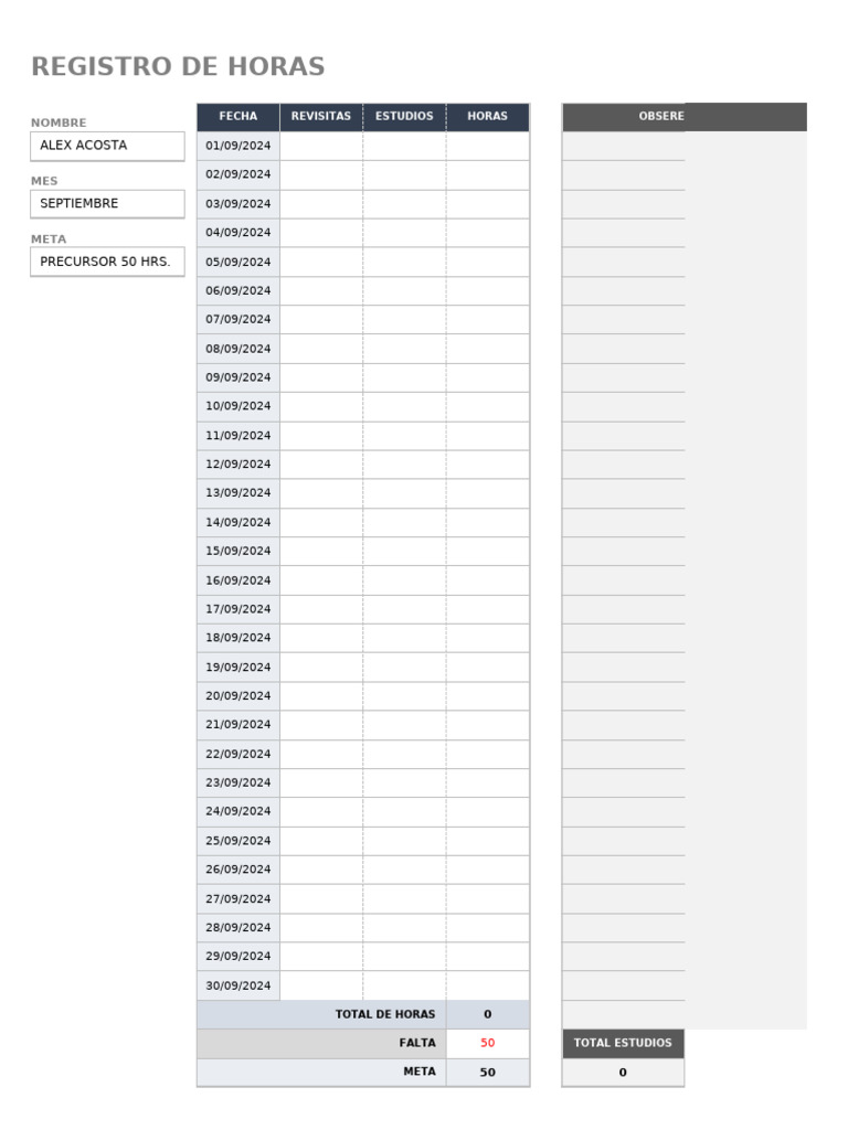 IC Weekly Timesheet Template 27201 ES | PDF