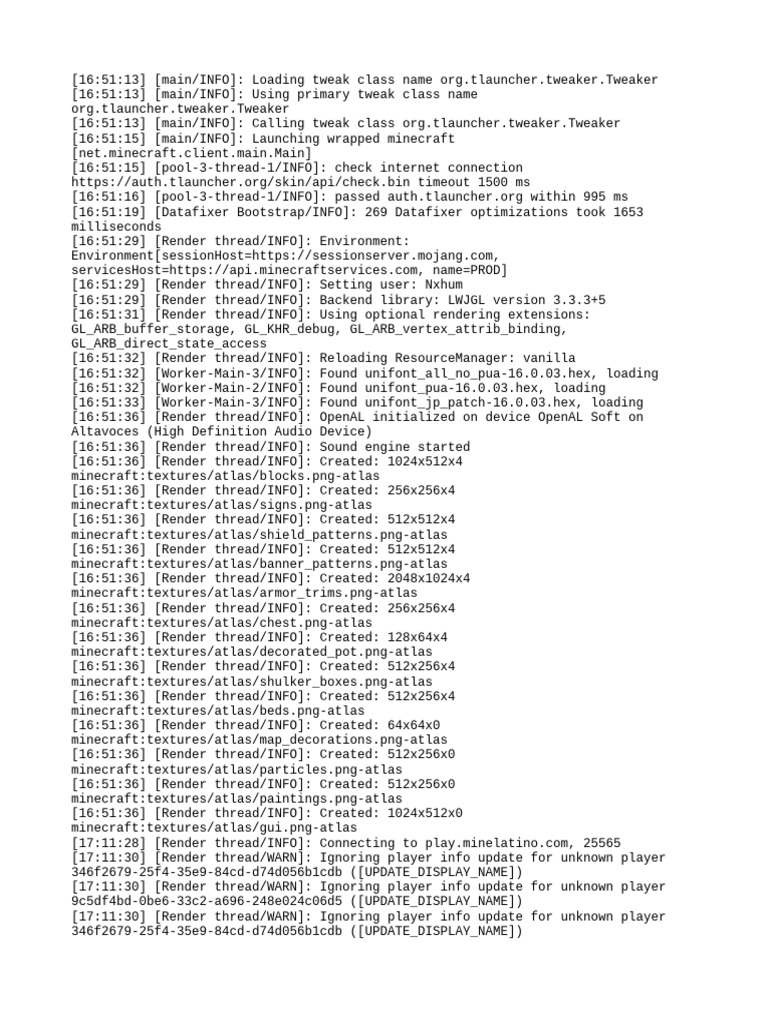 Latest Log | PDF | Software | Computer Programming