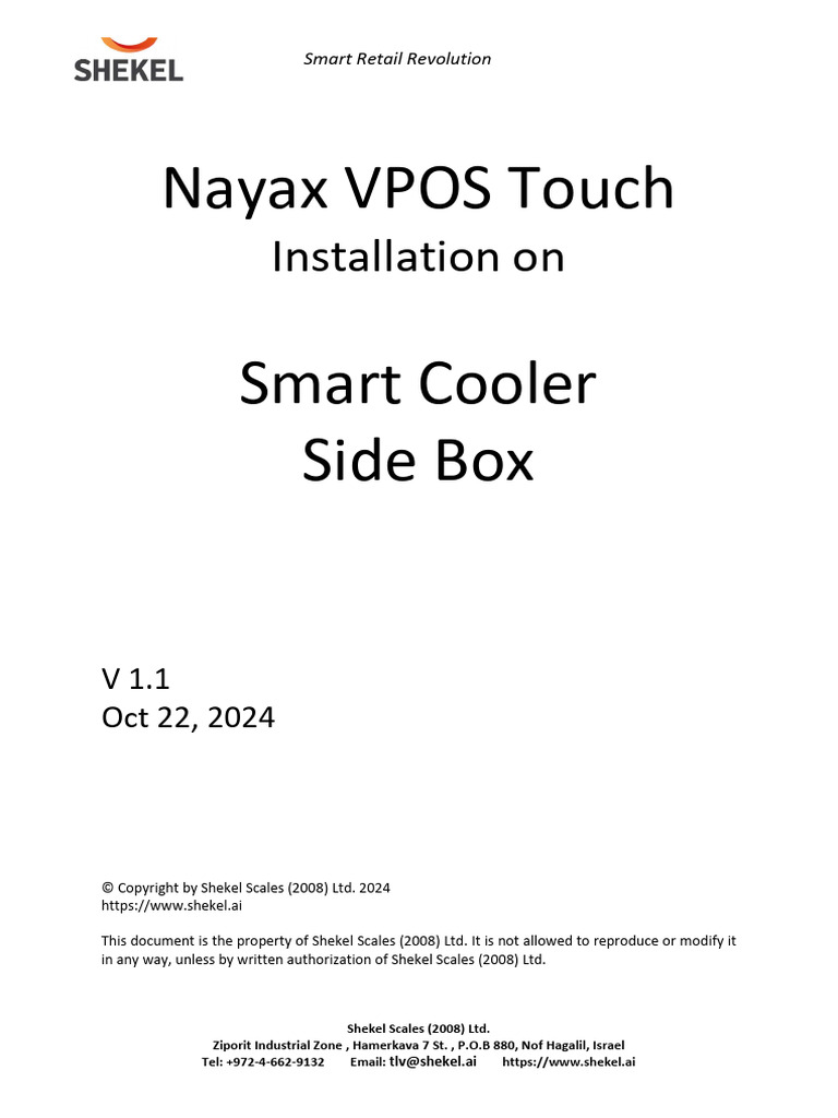 Nayax VPOS Touch Installation Guide | PDF | Computer Terminal ...