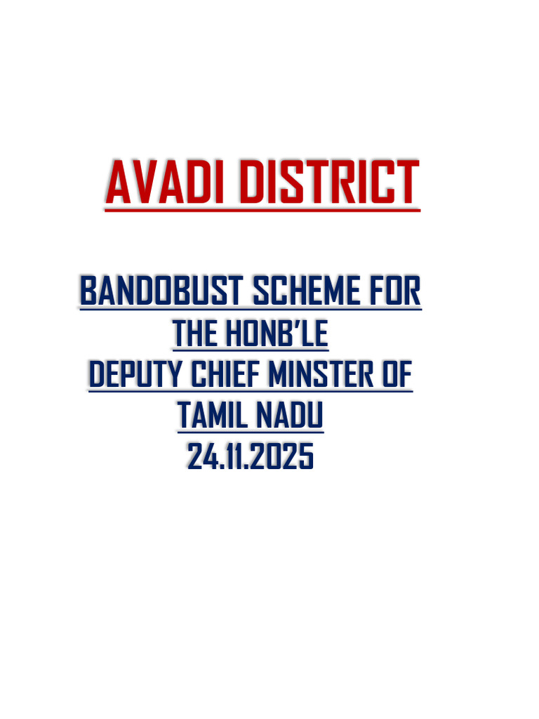 Avadi District Police Contact List | PDF | Film Production Districts ...