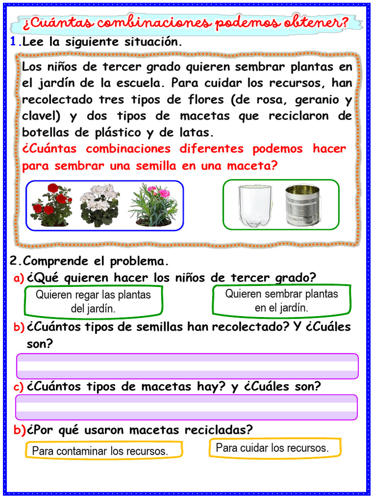 Ficha Combinaciones | PDF