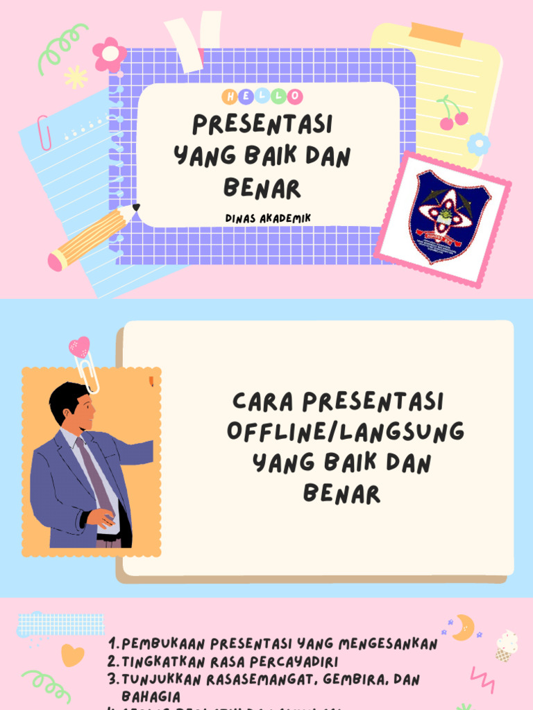 3 Cara Presentasi Yang Baik Dan Benar | PDF